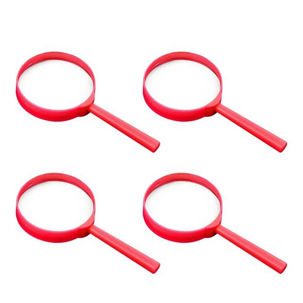 Красочное увеличительное стекло с небьющимися линзами Дети держат увеличительное стекло 3-кратная лупа Детский подарок