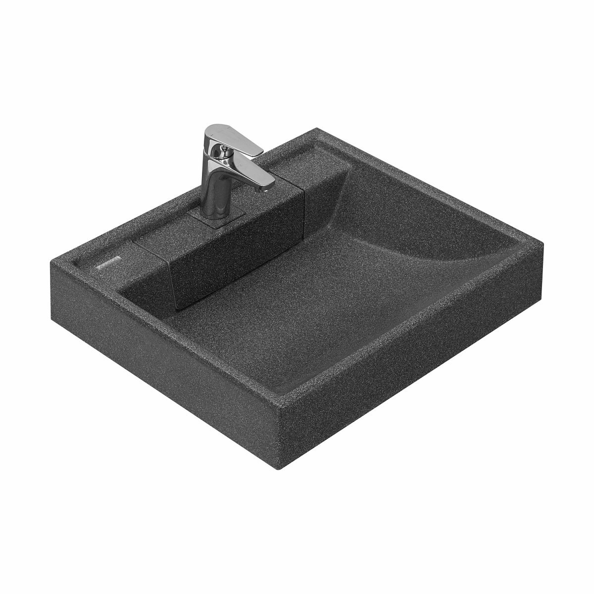 Раковина на стиральную машину Акватон Рейн 60 1A72103KRW210 графит