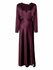 Платье LAPOINTE V-neck side-slit dress, размер 4, purple