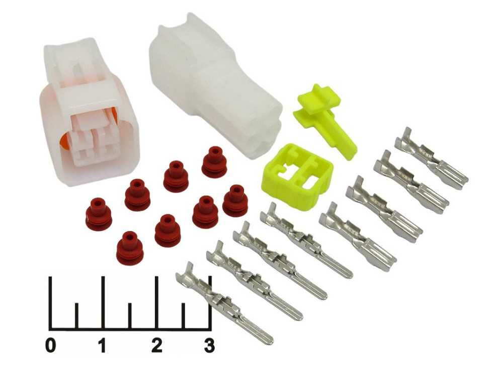 Разъем 4pin в комплекте 2.3мм DJ7041Y-2.3-11/21