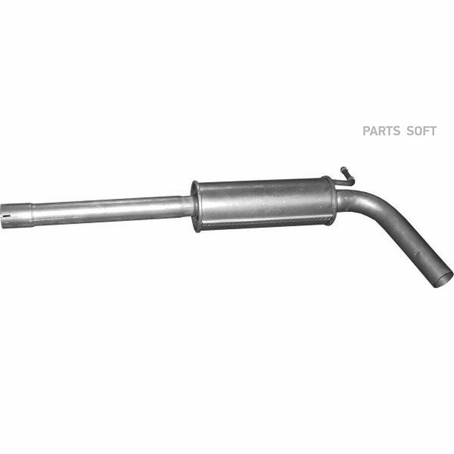 Глушитель средняя часть Audi A1, Seat Ibiza, Skoda Fabia, VW Polo от официального дистрибьютора, POLMOSTROW, артикул 2497