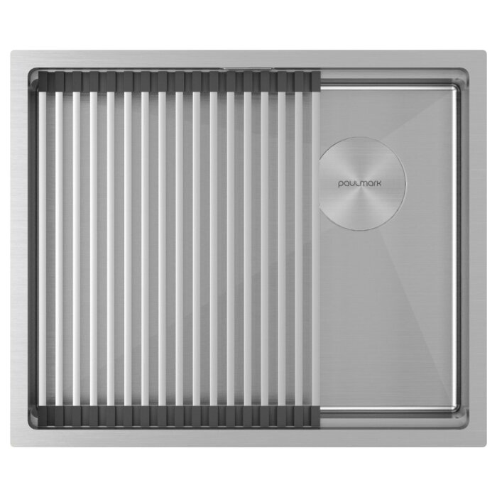 Мойка кухонная Paulmark Next-Pro 54 UNI PM705445-BS брашированная нержавеющая сталь