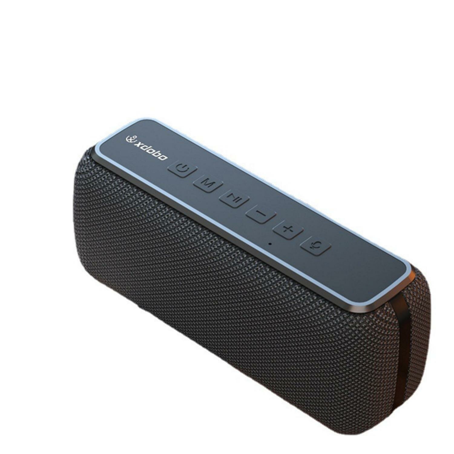Колонка беспроводная Bluetooth XDOBO X7 черного цвета 50W мощности с поддержкой BT 5.0, TF карты, AUX аудио, водонепроницаемостью IPX5, материалом ABS+металл, размером 220×95×72mm, весом 1220g, батареей 7.4V/6600mAh, временем воспроизведения до 8 часов