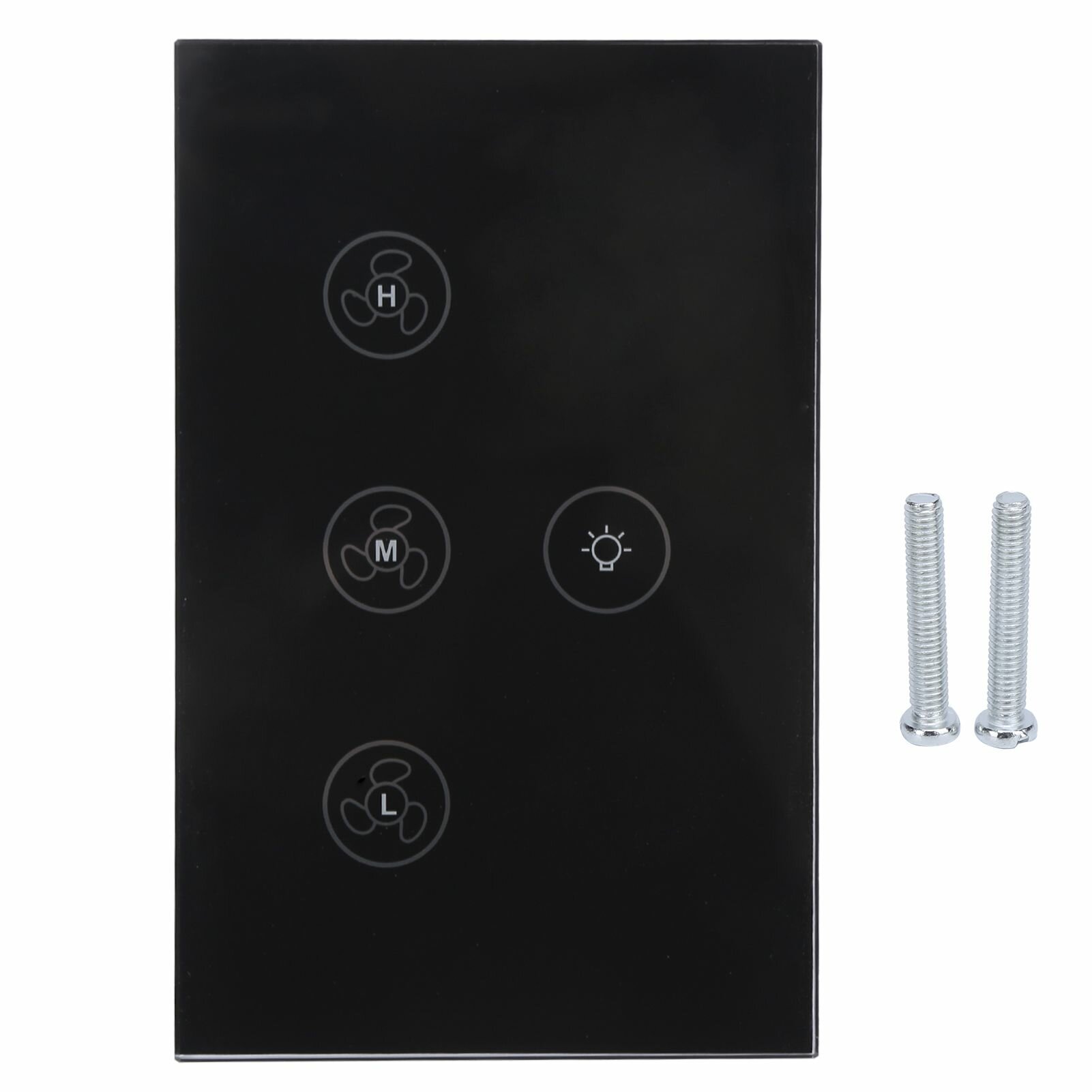 Смарт WiFi вентилятор с лампой и сенсорным выключателем, голосовое управление для Google Home, 110 240V, черный