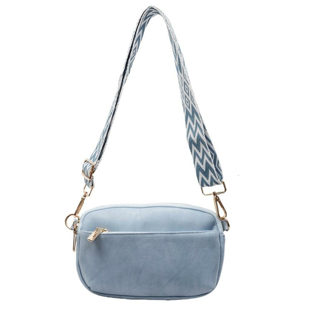 Контрастная цветная тесьма wind small bag messenger bag-синий