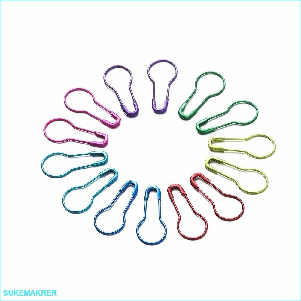 Маркеры для вязания, булавки для вязания металлические, крючки, маркировщик петель, набор 50 шт, размер 21.5х9.5 мм, цвет микс