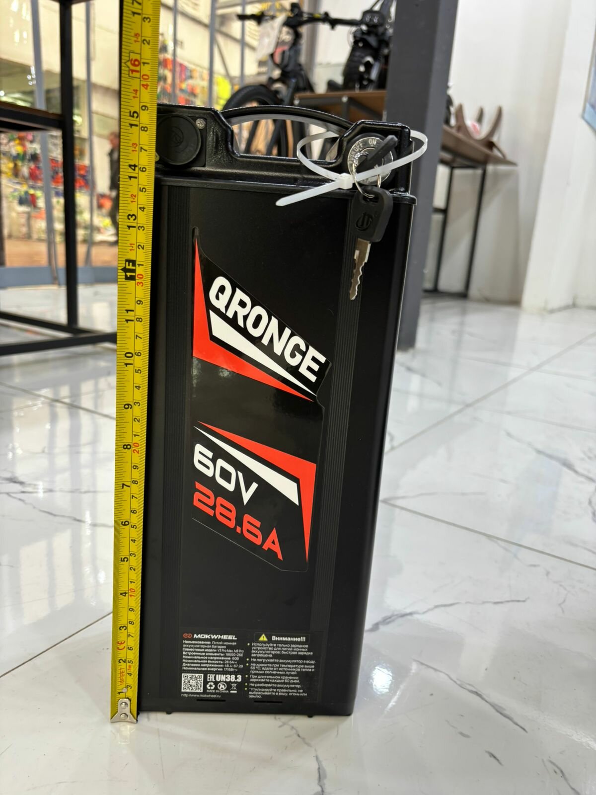 Аккумулятор для электроскутера литиевый 60v/28.6А, запас хода 80км