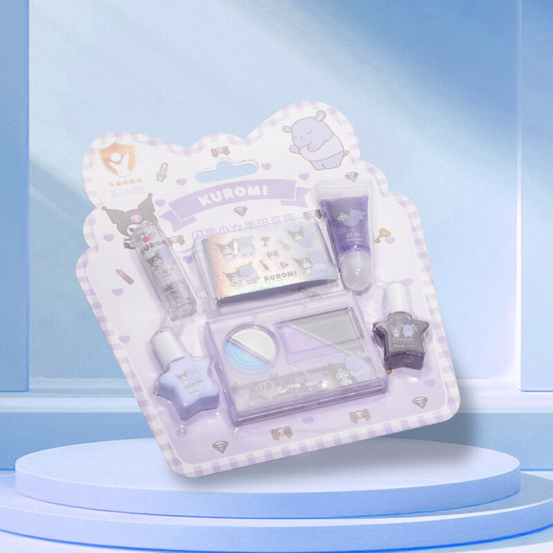 Детская косметика Sanrio, специальный набор для макияжа для девочек, игрушка для DIY лака для ногтей