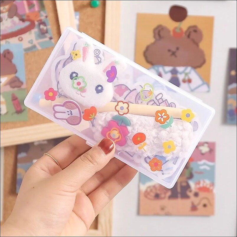 Органайзер для наклеек, пластик, прозрачные, 14,7x7,8 и 17,4x10,5см