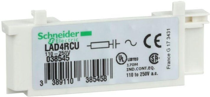 LAD4RCU Модуль ограничения коммутационного перенапряжения Schneider Electric