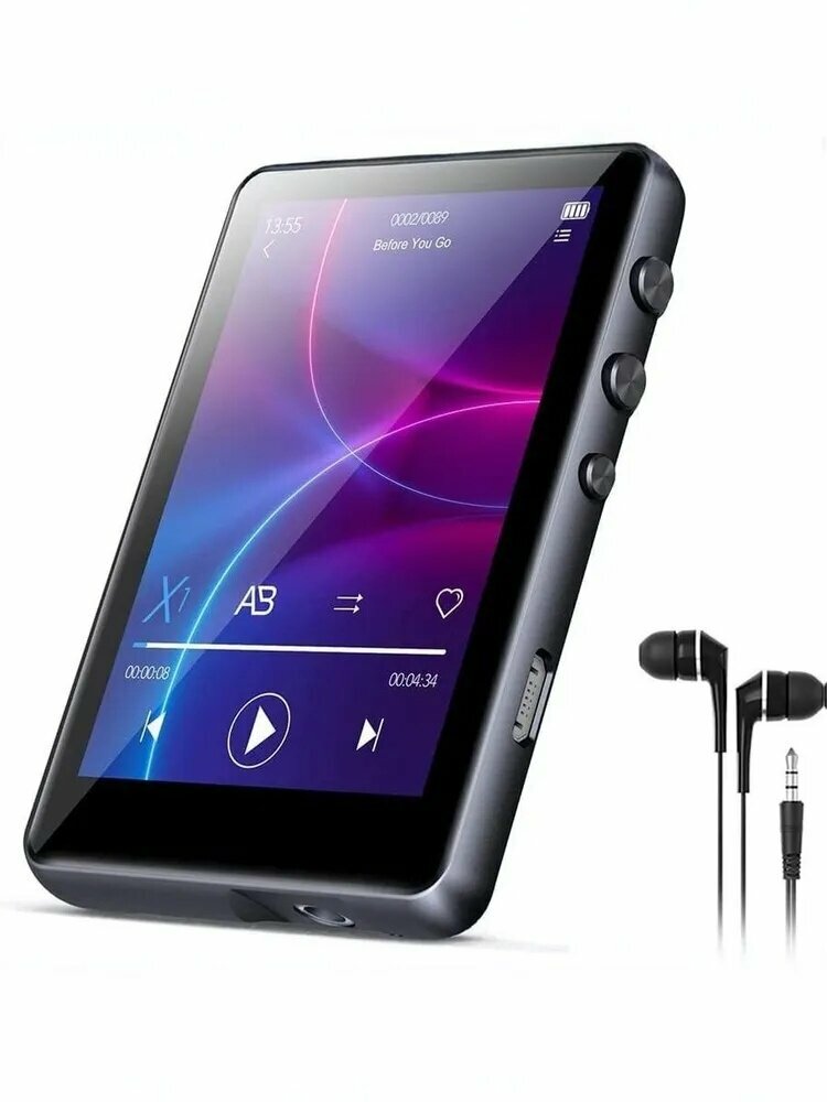 SWOFY MP3 плеер 64 ГБ, черный стандартная модель серии классическая модель серии