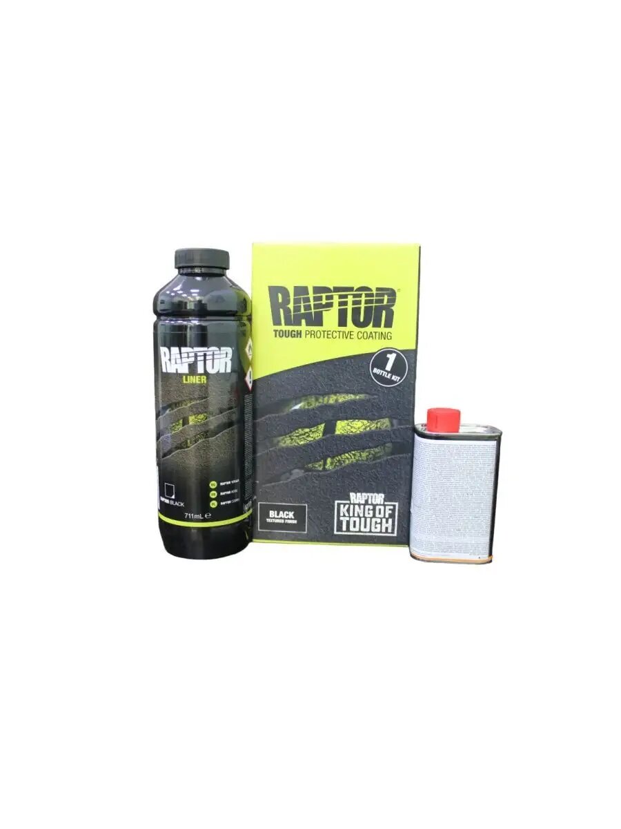 RAPTOR 2K Защитное покрытие 750 мл Черный + Отвердитель
