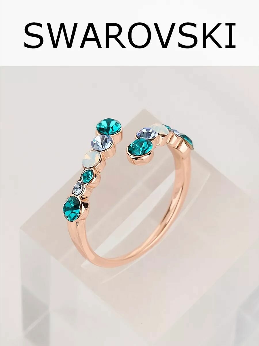 Кольцо, кристалл, кристаллы Swarovski
