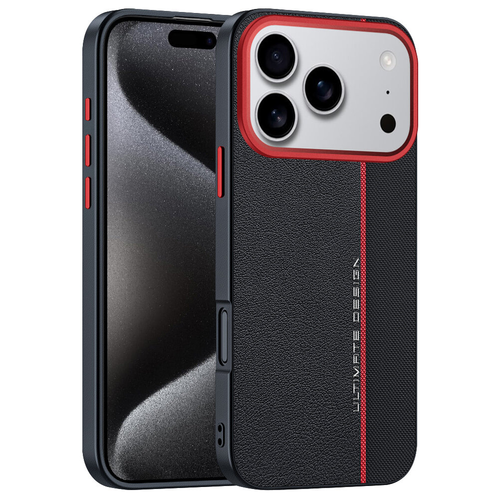 Чехол для Apple iPhone 17 Pro Max / Айфон 17 Про Макс, soft touch, чехол-кардиомонитор, искусственная кожа, поликарбонат (PC), защита камеры, ударопрочный, усиленные углы, Apple, Apple iPhone 17 Pro Max,
