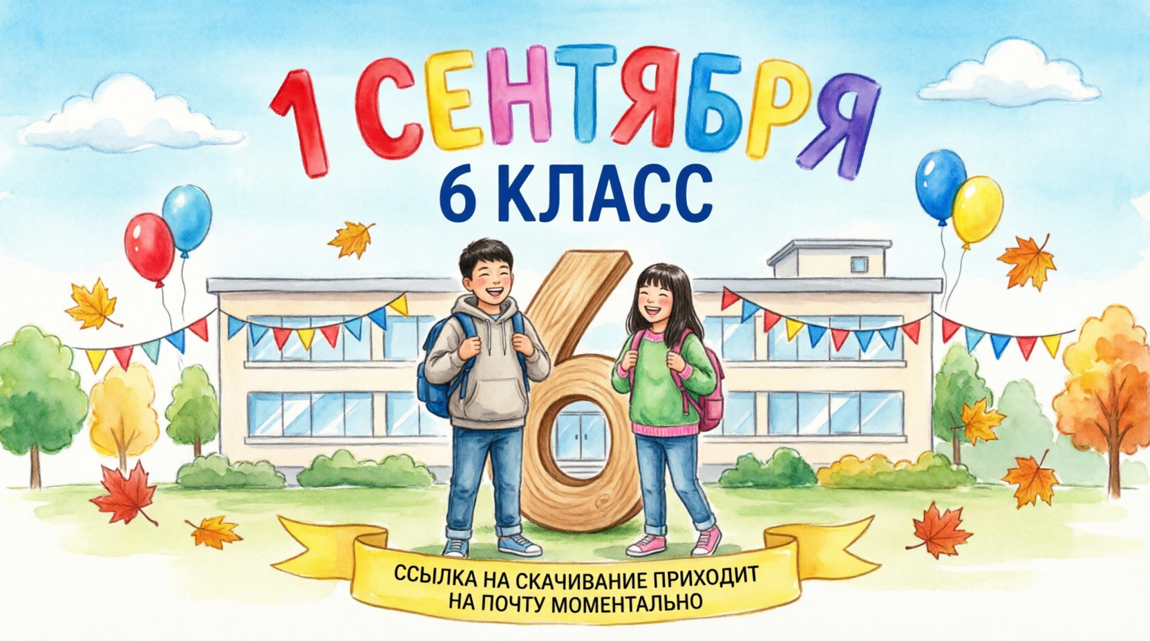 Песня про первое сентября. Шестой класс. 2026г. mp3 файл на почту