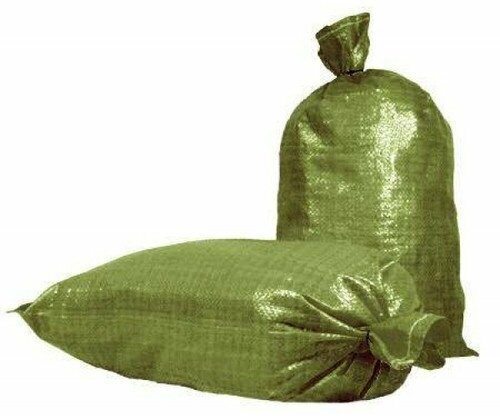 Мешки для строительного мусора зеленые 10 шт.