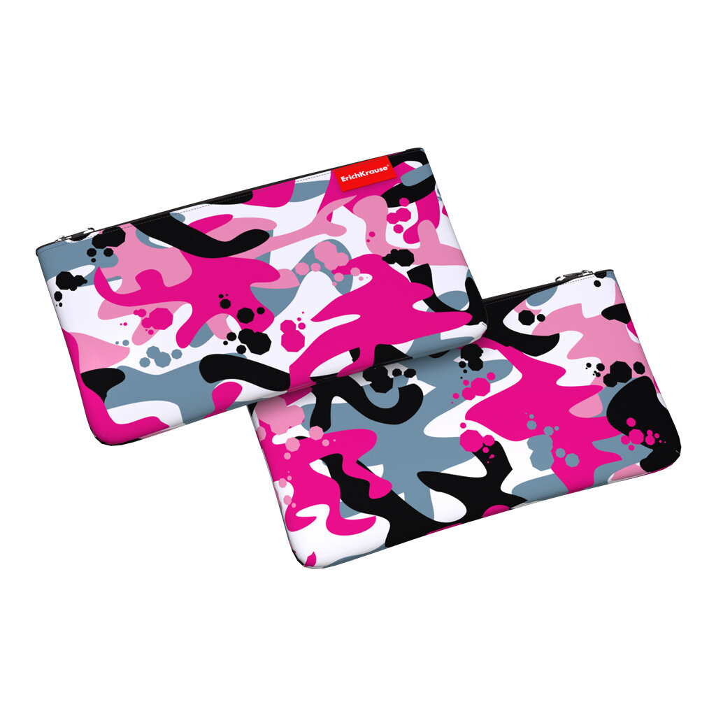 Пенал-конверт без наполнения Pink Camo 120х220х10мм ErichKrause