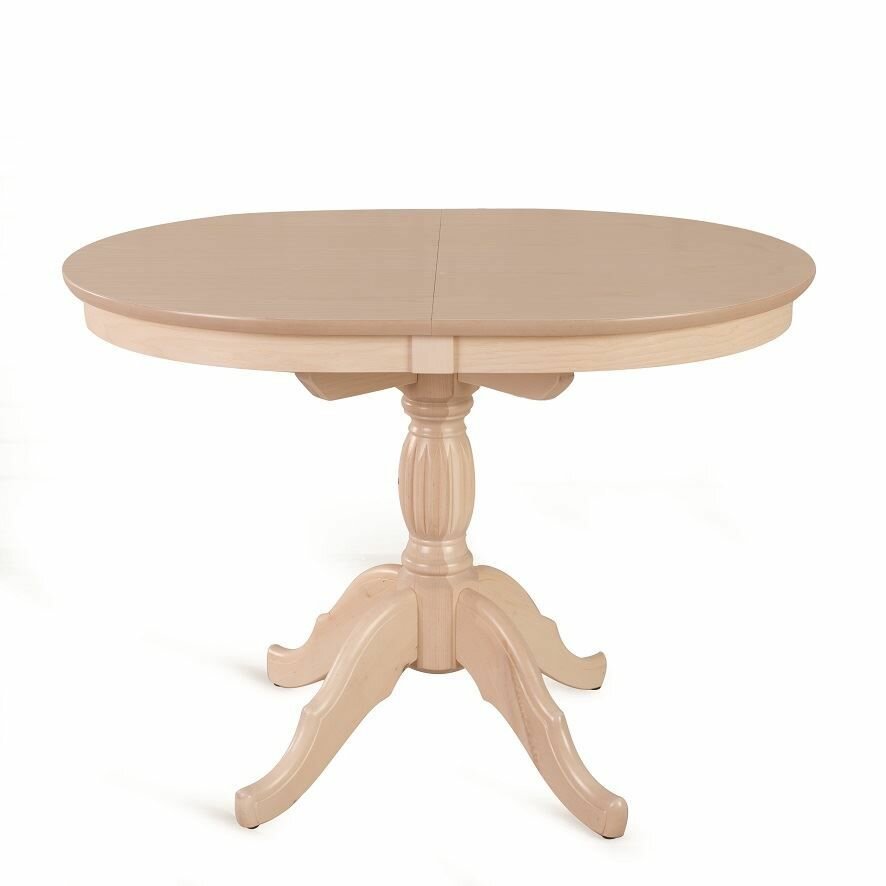 Стол Лилия 110 Red Black белый, дерево, овальная столешница, крестовина