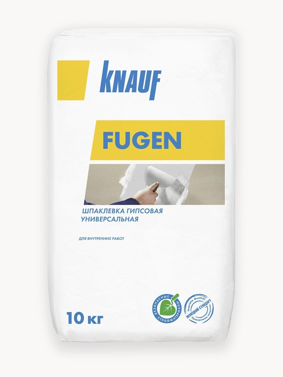 Шпаклевка KNAUF "Фуген", гипсовая, для внутренних работ, 10кг