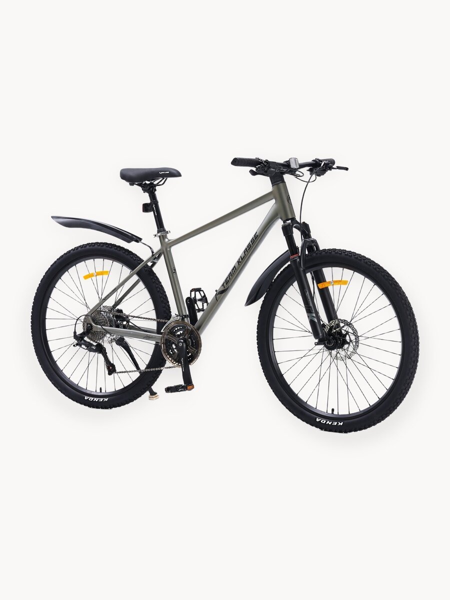Велосипед Team Klasse TB-05, горный, 27 скоростей, диаметр колес 27,5", рама 18", серый