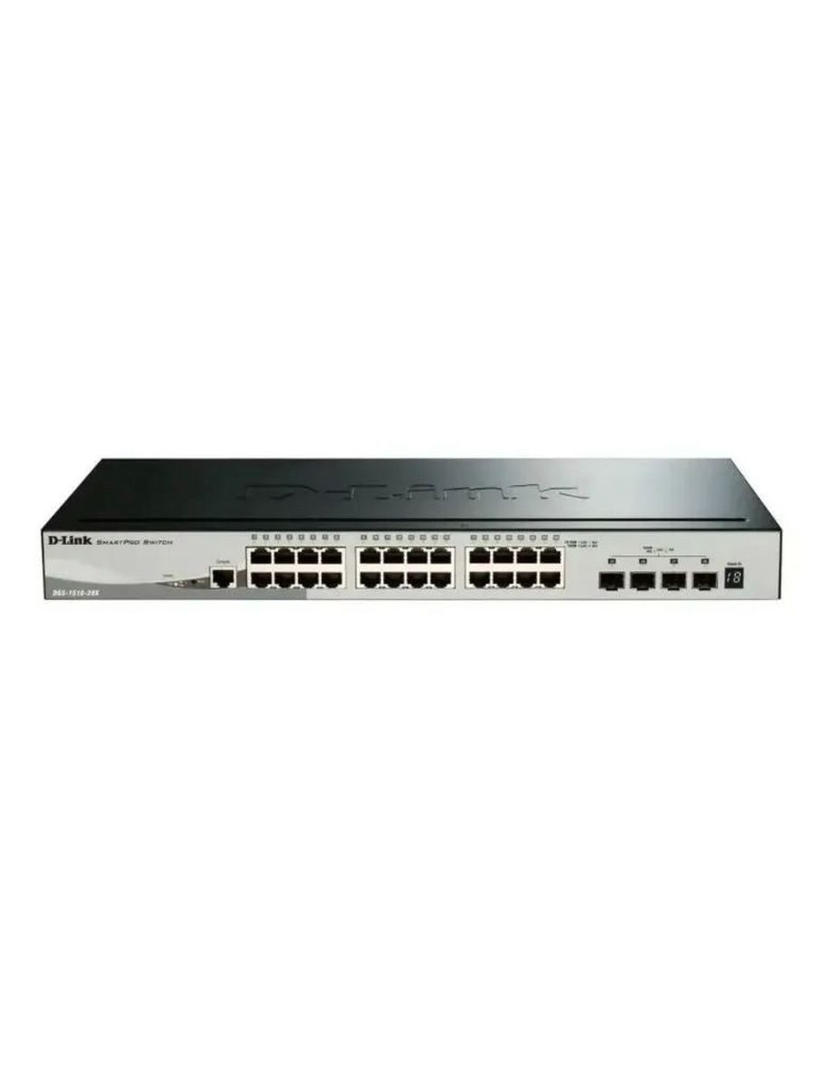 D-Link DGS-1510-28X/A1A PROJ Управляемый стекируемый коммутатор SmartPro с 24 портами 10/100/1000Bas