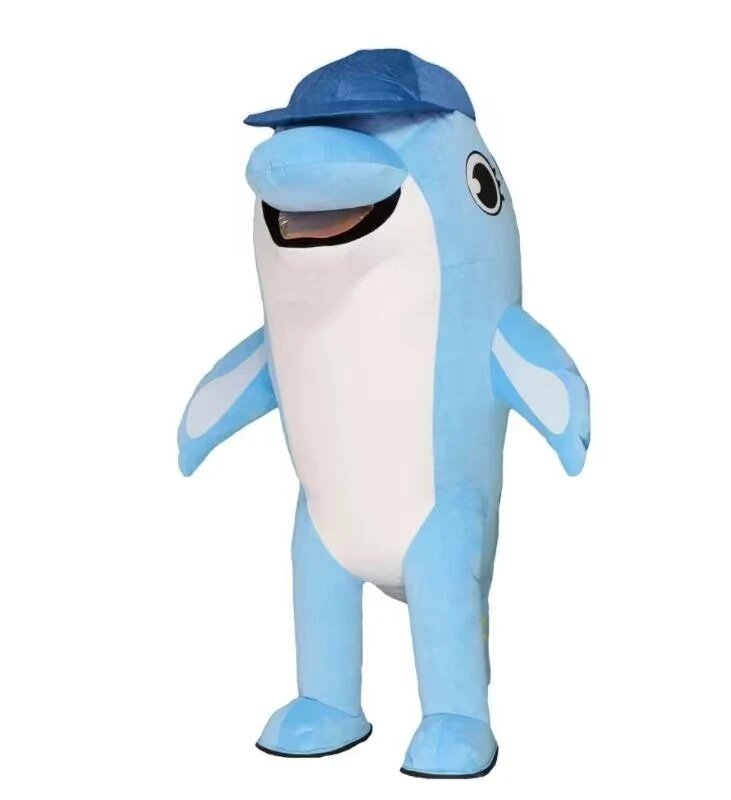 Карнавальный костюм, Ростовая кукла, mascot costume, раздувный дельфин