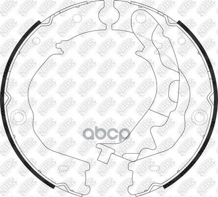 Колодки тормозные барабанные NiBK арт. FN0689