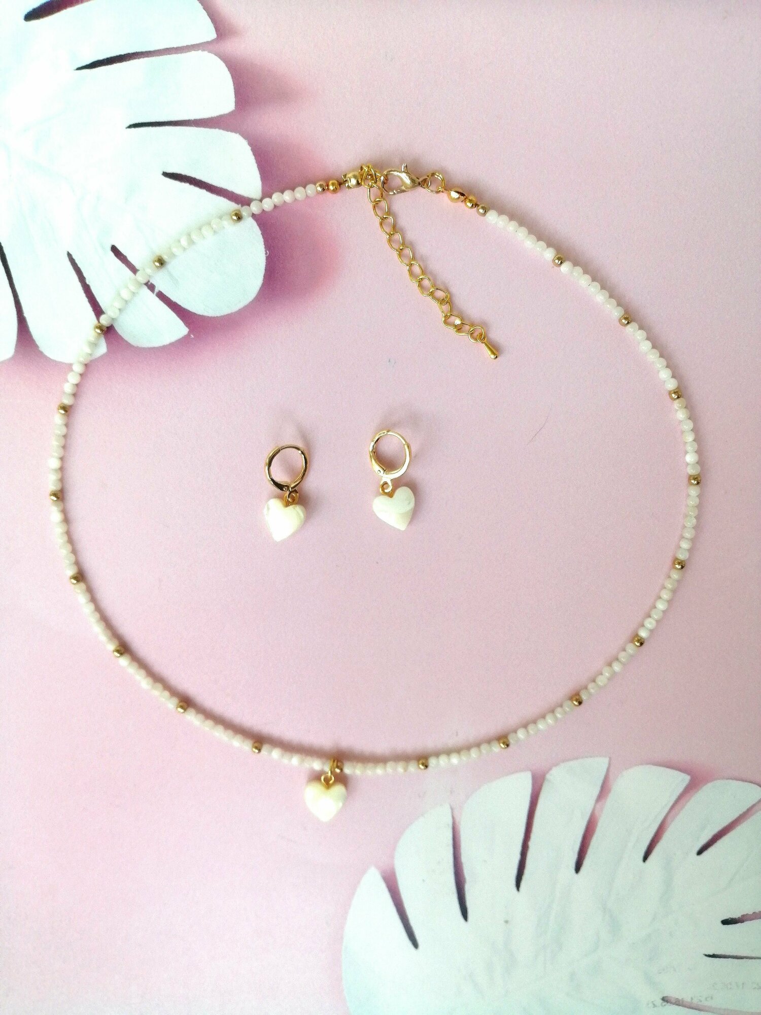 Бусы, перламутр