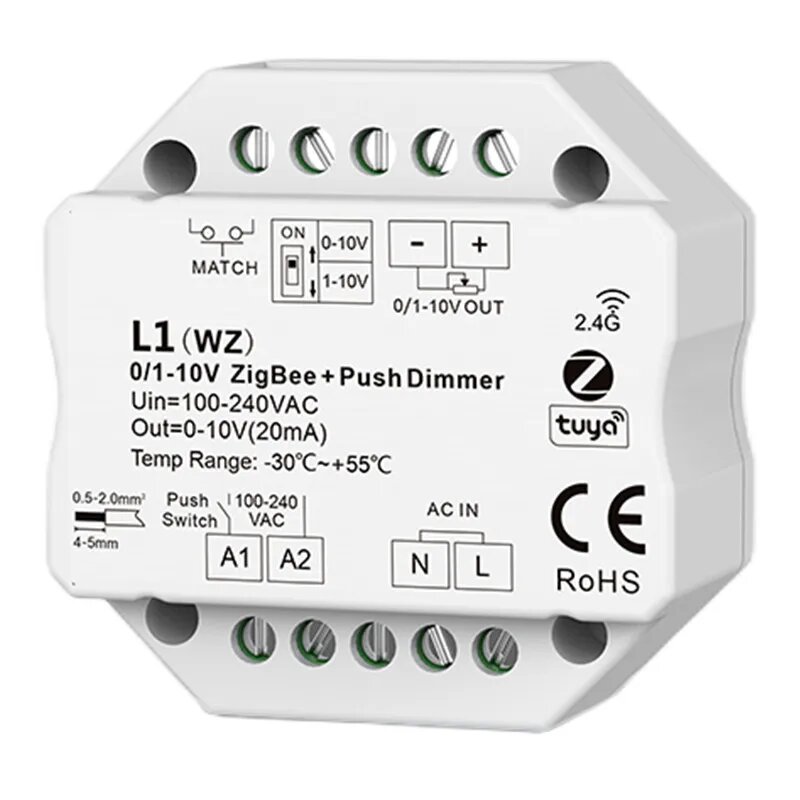 HCSOYES WiFi/ZigBee Диммерный пульт 2,4G L1(WZ)