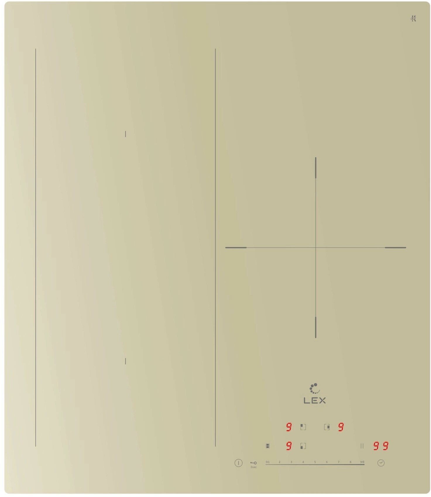 Индукционная варочная панель LEX EVI 431A IV, CHPE000035, независимая, слоновая кость