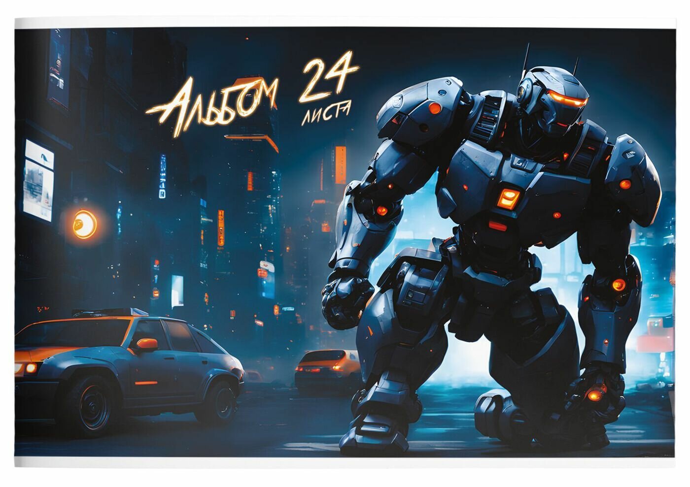 Альбом для рисования 24 листа, А4 Schoolformat "Восстание машин"