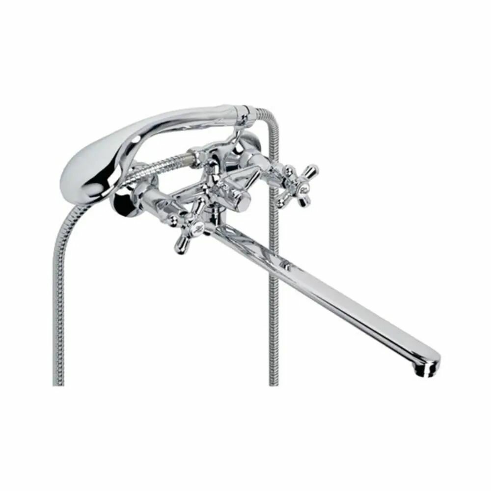 ARGO Смеситель для ванны и умывальника RETRO, 1/2", кер, картридж, плоск. излив 325 мм,