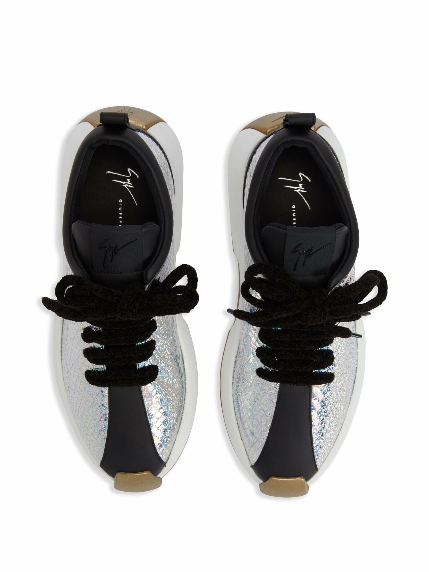 Кроссовки Giuseppe Zanotti Giuseppe Zanotti Ferox, размер 45 EU, серебристый/красный — фото 1
