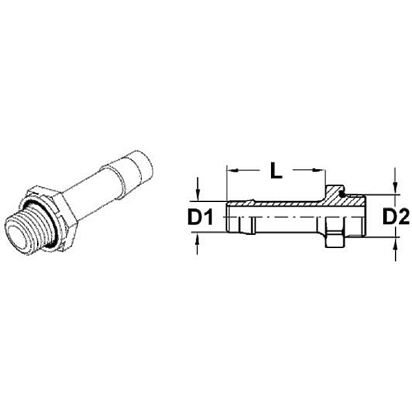 WABCO 8931291952 (0888238 / 8931291952_WB) фитинг пневмосистемы