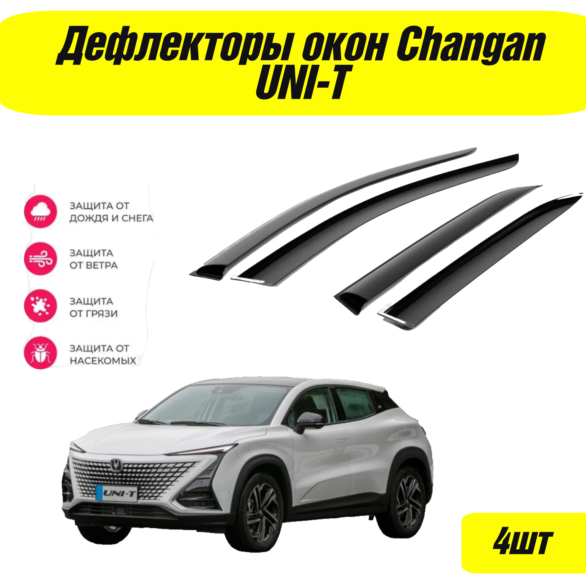 Дефлекторы окон Changan UNI-T.