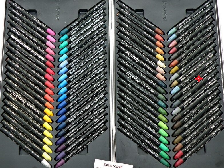 Cretacolor Масляная водорастворимая пастель "Aqua Stic", цвет 250 Слоновая кость черная sela25