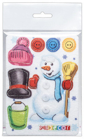 **НГ Игр(SmileDecor) Мини-игра Снеговик (фетр.) (Ф729)
