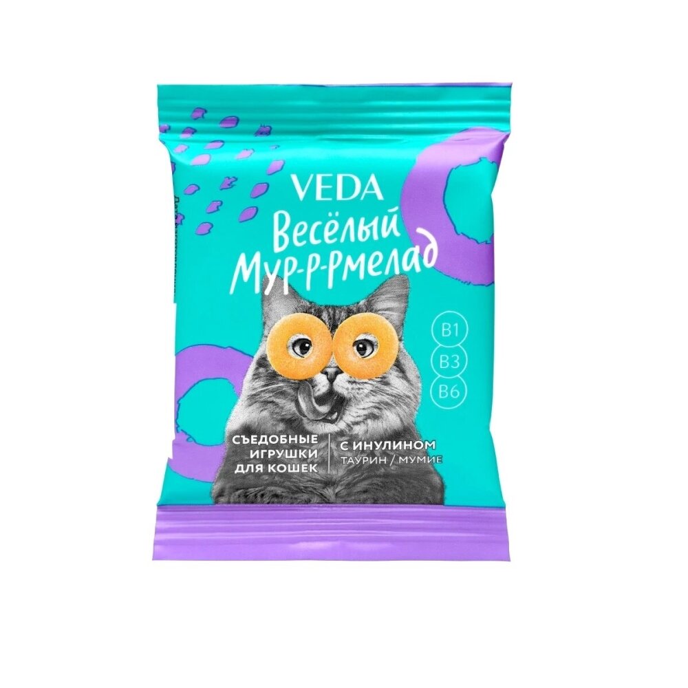 Лакомства для кошек мурмелад инулин 6г/32/веда