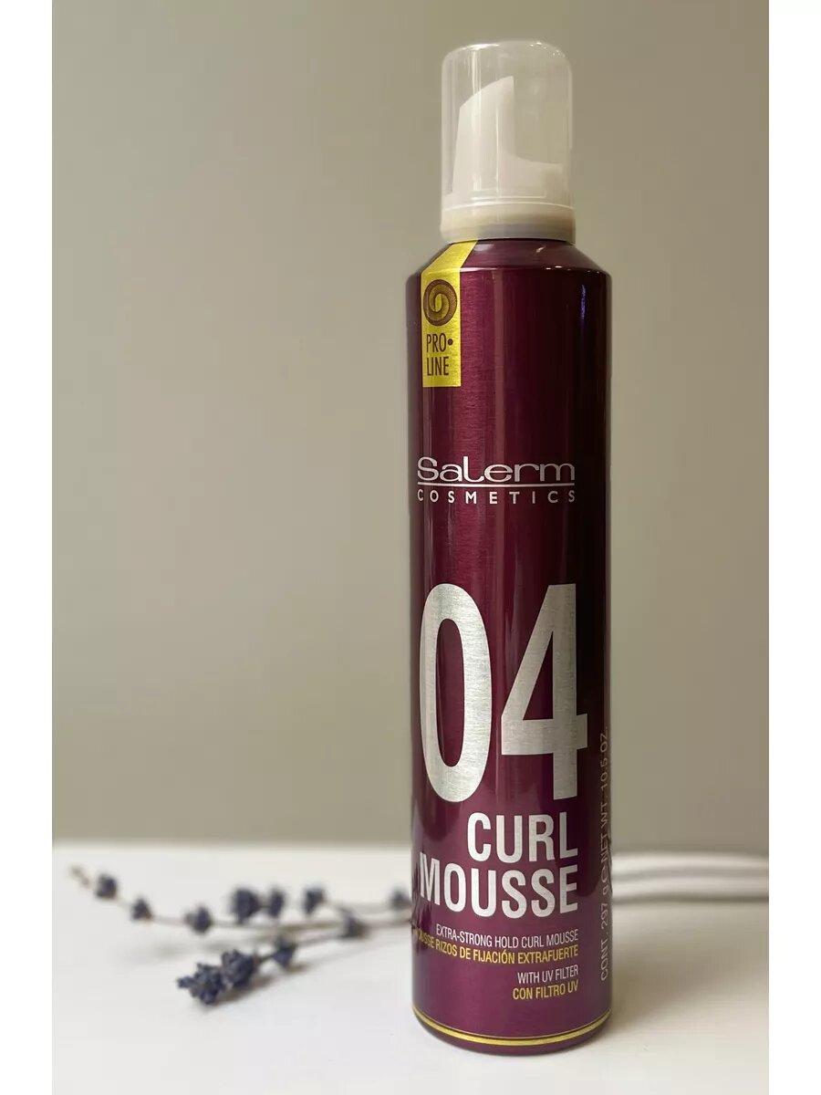 Мусс для волос Salerm CURL MOUSSE, экстрасильная фиксация, Испания, 300мл