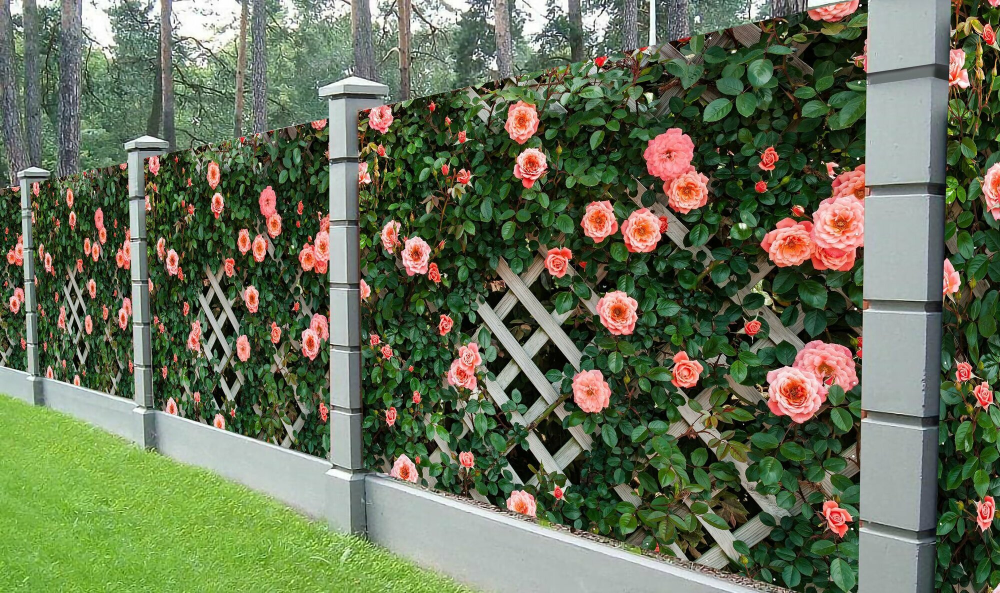 Фотосетка для забора, фасада Фотофасад с люверсами 3 х 2,4 м