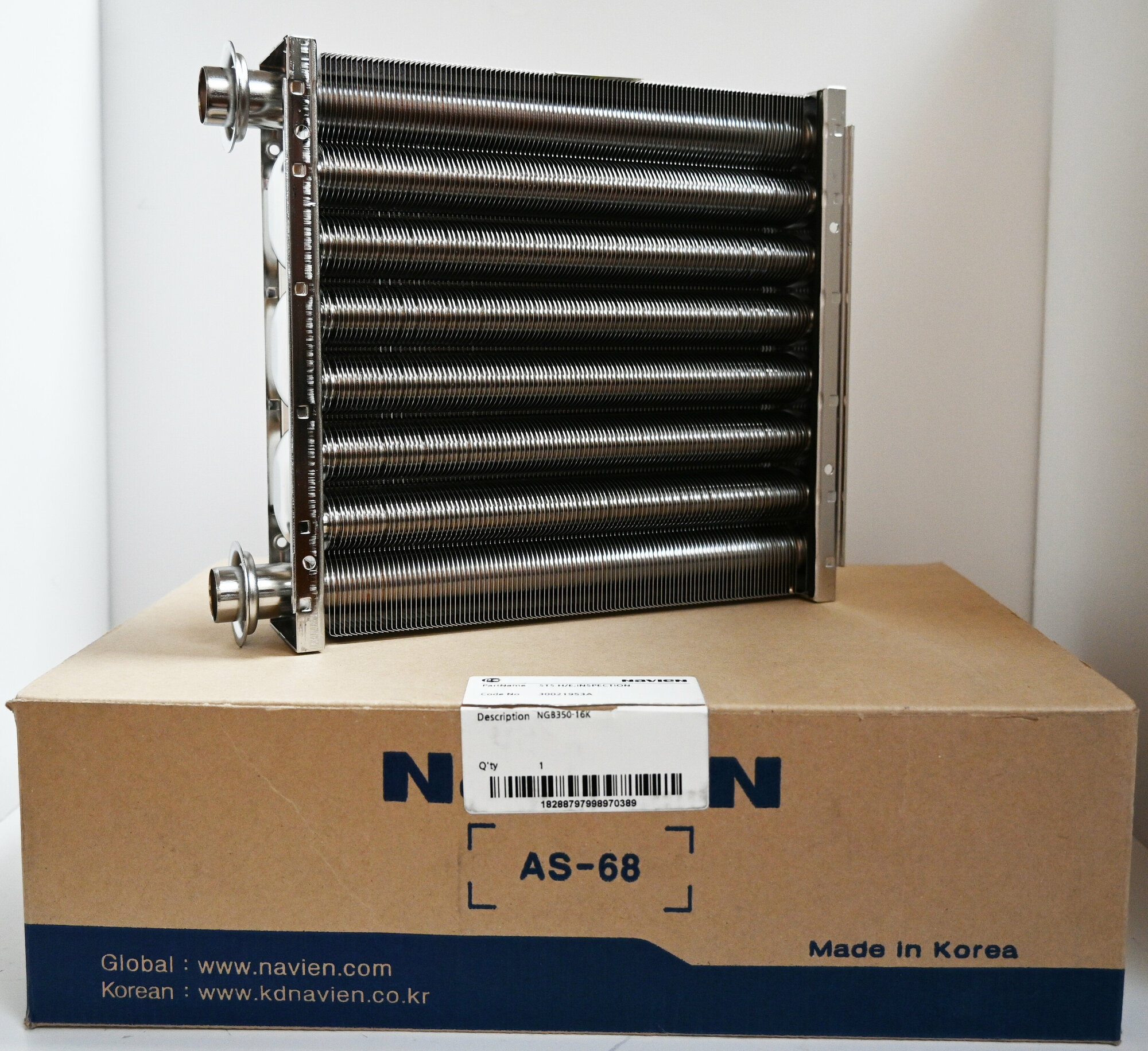 Первичный теплообменник Navien: Deluxe E 10-24K 30021953A
