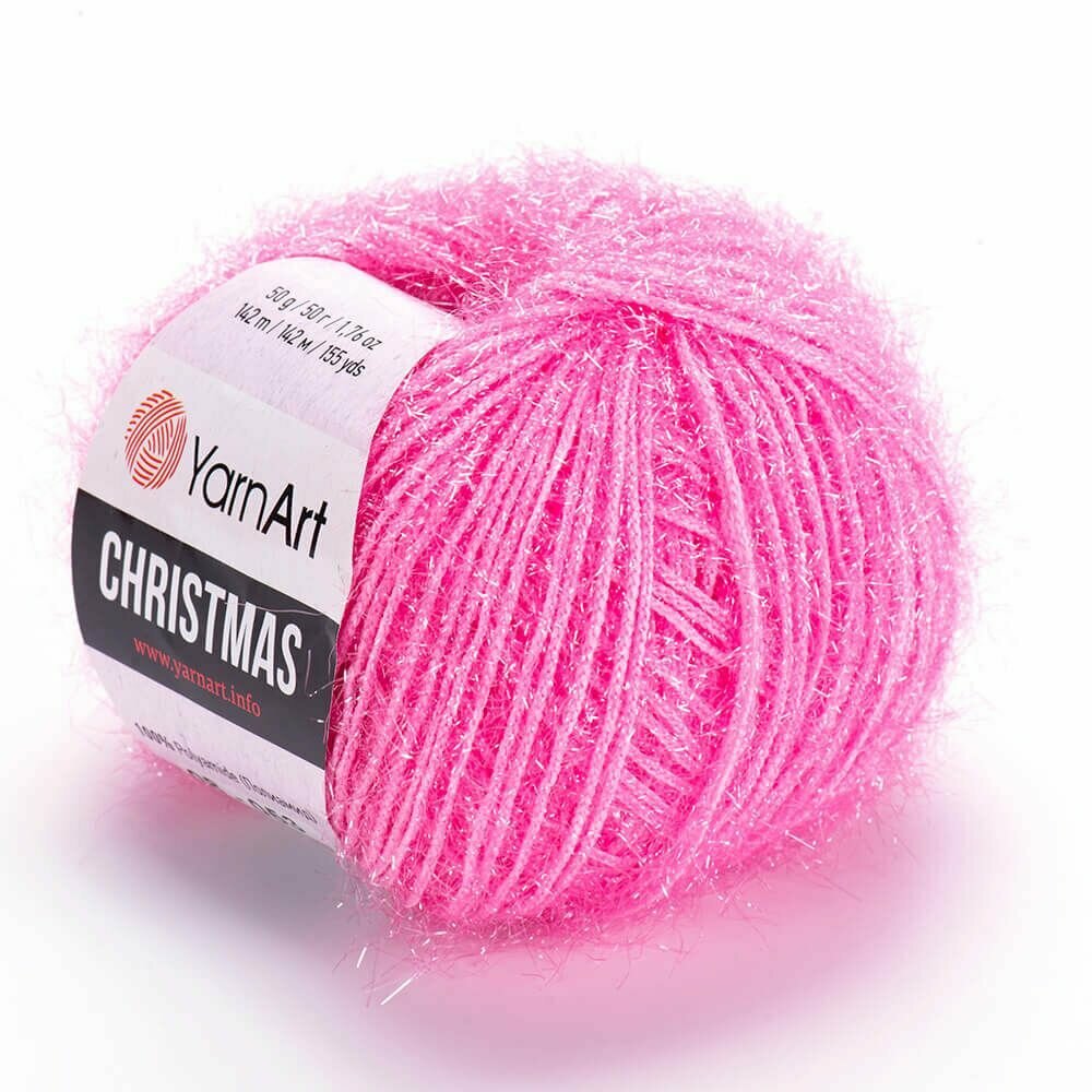 Пряжа YarnArt Christmas 08 розовый (50г/142м, упаковка 10 мотков)