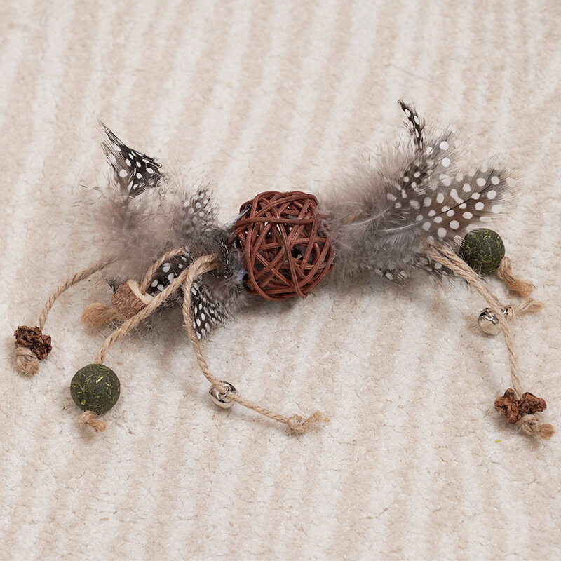 Жевательная палочка с кошачьей мятой для самостоятельных игр и снятия скуки, прочный мячик с кошачьей мятой, палочка-дразнилка для кошек, жевательная игрушка для котят, товары для животных.