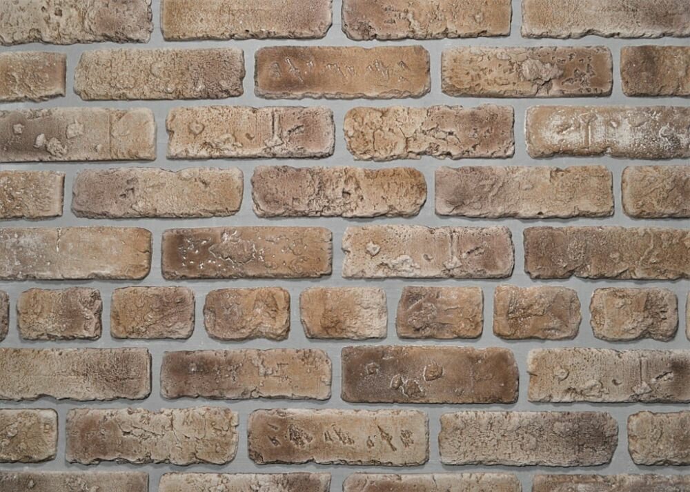 Декоративный Кирпич Русский Камень Выветренный Аликанте Артикул 05.21 Ш19.5хВ6 см 1м2.