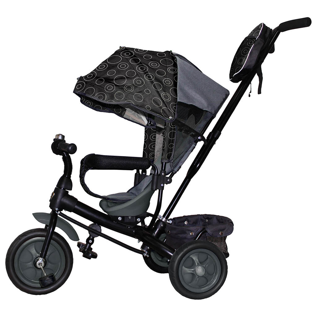 3-х колесный велосипед Лучик VIVAT 2 Принт "Круги на чёрном"