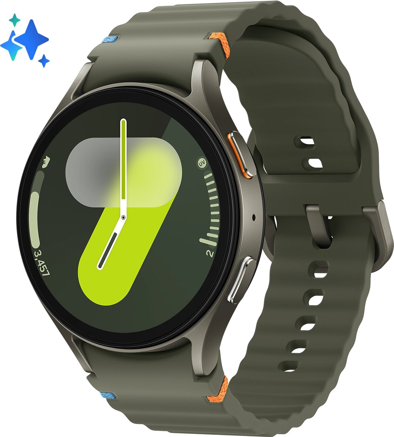 Смарт-часы Samsung Galaxy Watch 7 LTE 44мм 1.47" AMOLED корп. зеленый рем. зеленый (SM-L315FZGACAU)