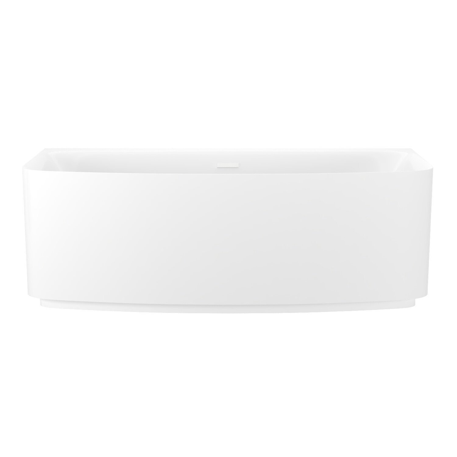 Пристенная акриловая ванна 170 х 80 см Wellsee Ground Breaking 28770102R а наборе 4 в 1: ванна белый глянец, ножки, экран, слив-перелив