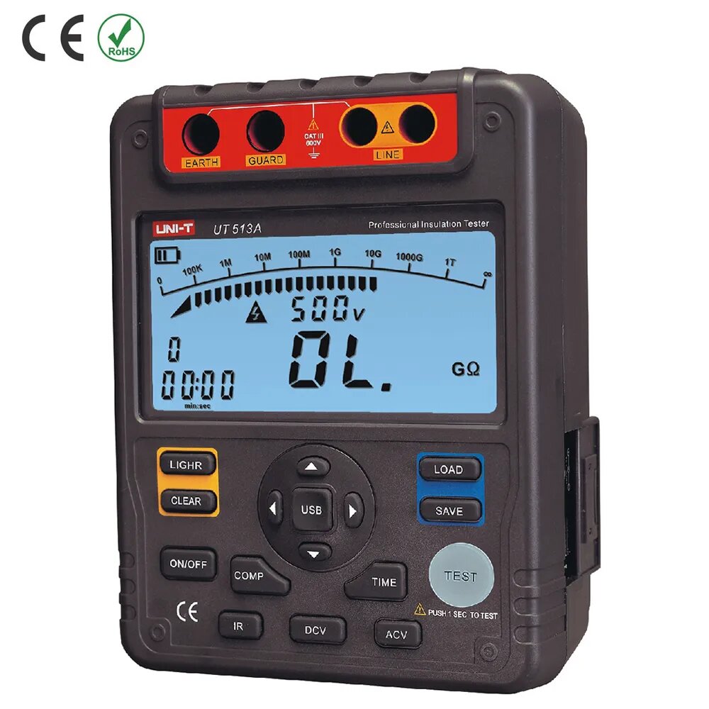 Тестер сопротивления изоляции UNI-T UT513A