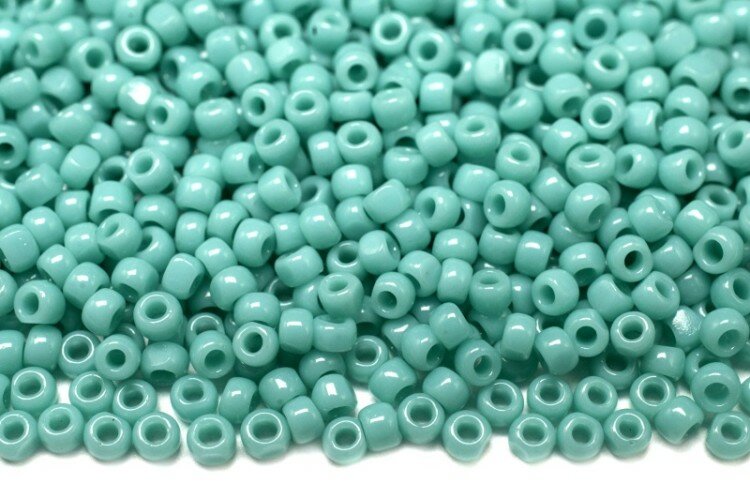 Бисер японский TOHO CHARLOTTE граненый 15/0 #0055 бирюзовый, непрозрачный, 5 грамм