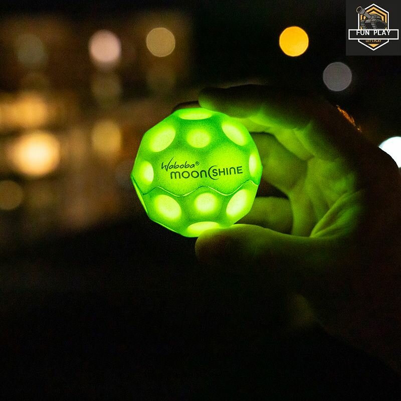 Waboba MOON BALL Детский мяч с высокой эластичностью, светящийся игрушечный мяч на открытом воздухетский высокоэластичный открытый игрушечный мяч